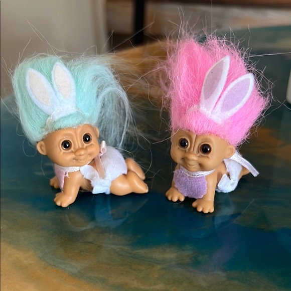Russ | Toys | 2 Vintage Russ Troll Dolls 12 Inchcrawling Easter Baby ...